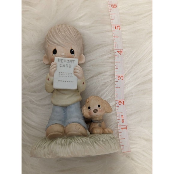 Precious Moments | Accents | Vintage 978 Precious Moments Boy With Dog ...